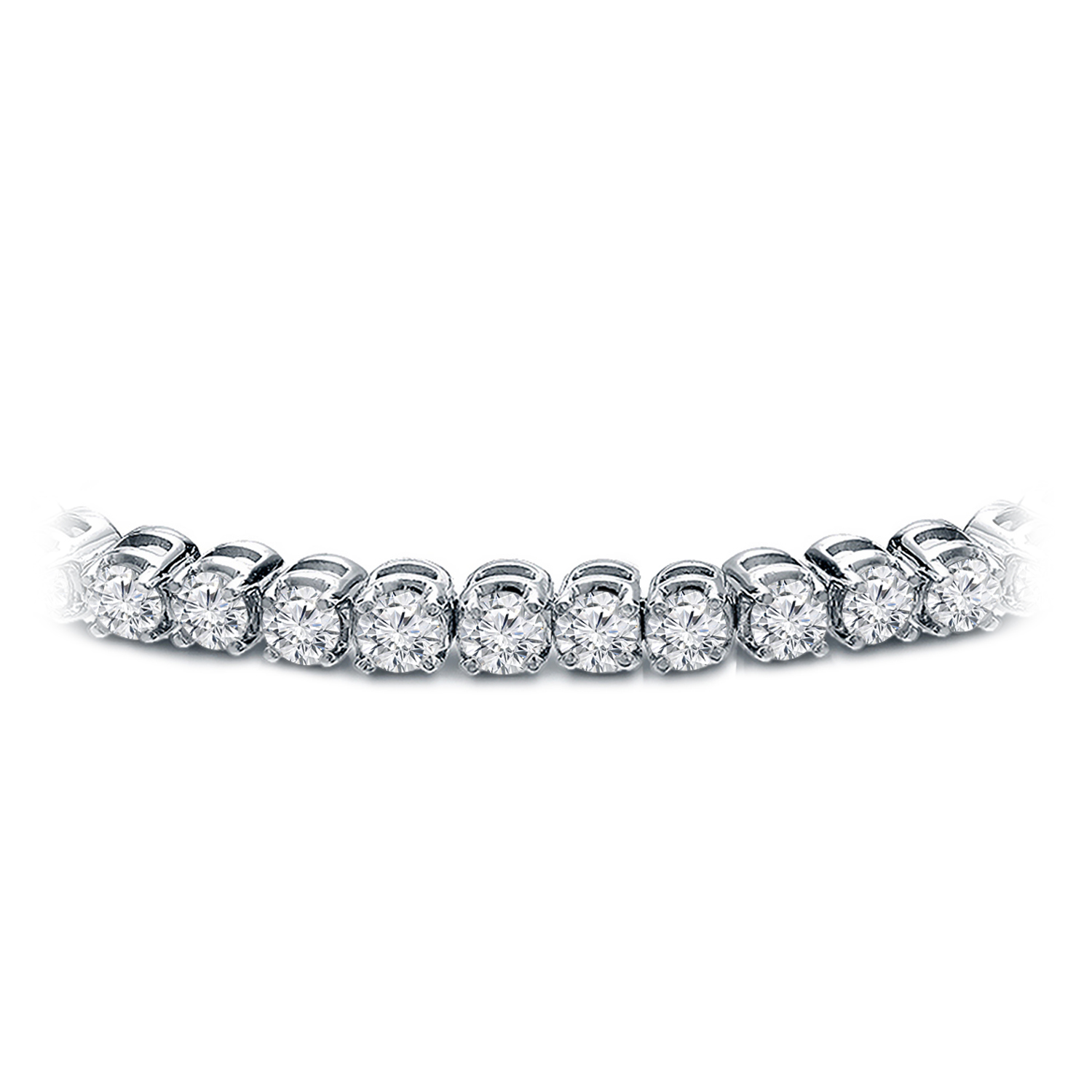 1.00 ct. tw Lab Grown Diamond Tennis Bracelet Set in 4-Prong 14K Gold (E-F, SI) - AST-871-BRC-1CT